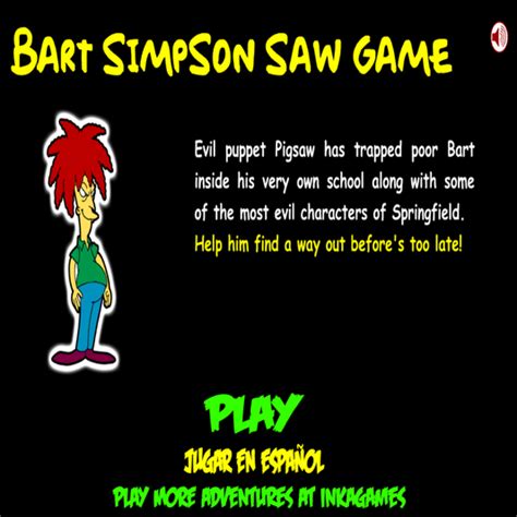 바트 심슨 쏘우 게임 Bart Simpson Saw Game 바트 구하기 플래시게임 러플래시 게임 아카이브