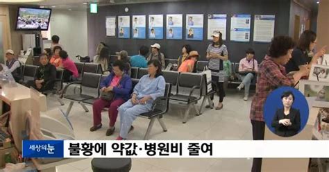 불황에 아파도 약 안 먹고 병원 안 가