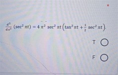 solved dx2d2 sec2πt 4π2sec2πt tan2πt 21sec2πt