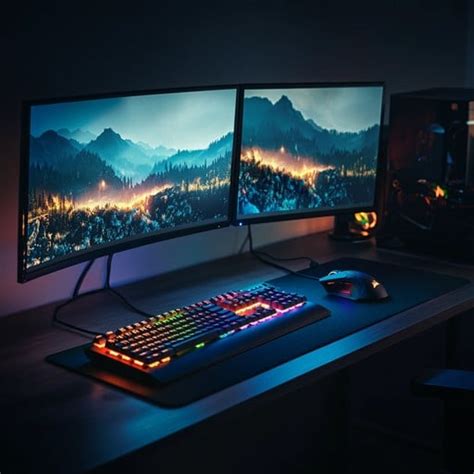 Free Dual Monitor Setup Image Download At StockCake