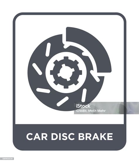 흰색 바탕에 자동차 디스크 브레이크 아이콘 벡터 자동차 디스크 브레이크 유행 가득 차 부품 컬렉션에서 아이콘 바퀴에 대한 스톡 벡터 아트 및 기타 이미지 Istock