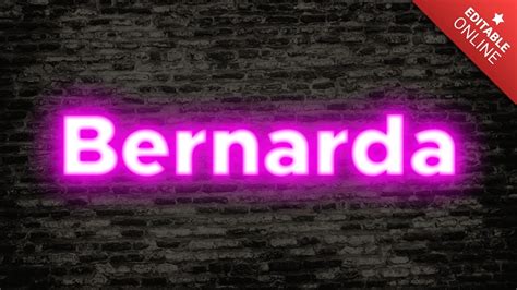 Bernarda Glow Purple Text Effect Generator