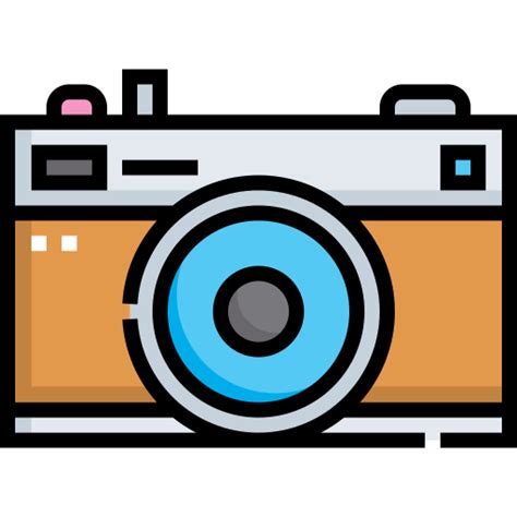 Camera Detailed Straight Lineal Color Icon