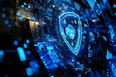 A Mesmerizing Visualization Of Futuristic Ai Powered Cybersecurity