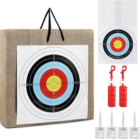 Meooeck 20 X 20 Inch Archery Target For Backyard 24 Pieces