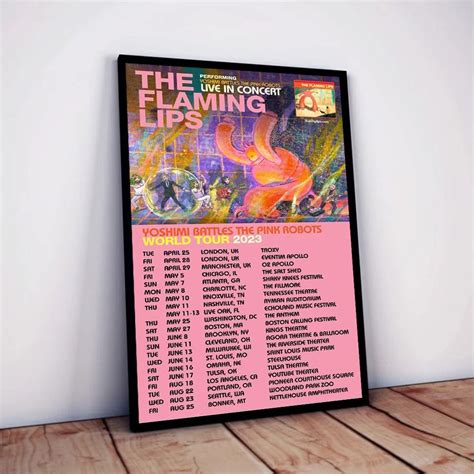 The Flaming Lips Concert And Tour Historu 2023 Poster Sold By Cricket