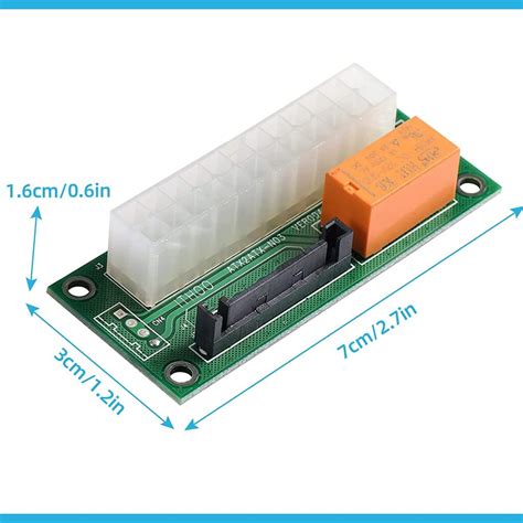 Dual Psu Adapter Power Supply Sync Module Board Add2psu Green Sata