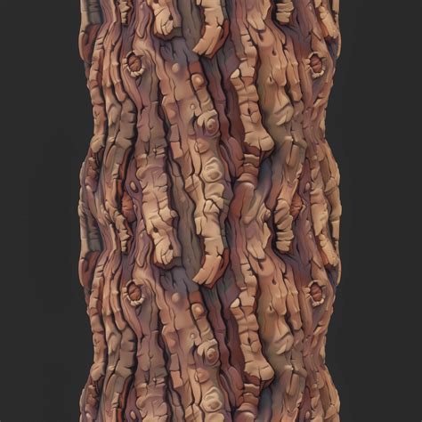 Stylized Bark Seamless Texture By Zames1992d