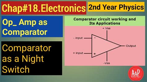Nd Year Physics Chap Electronics Op As Comparator Comparator As Night Switch YouTube