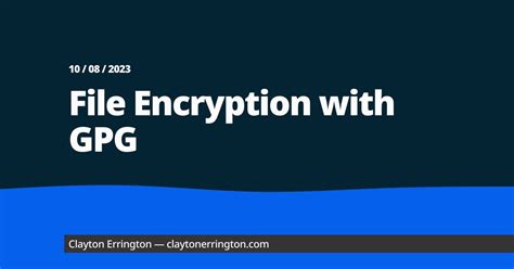 File Encryption With Gpg