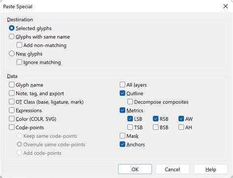 Copy And Paste Glyphs