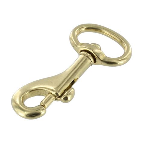 79 Natural Brass Swivel Bolt Snap Solid Brass Ll 34