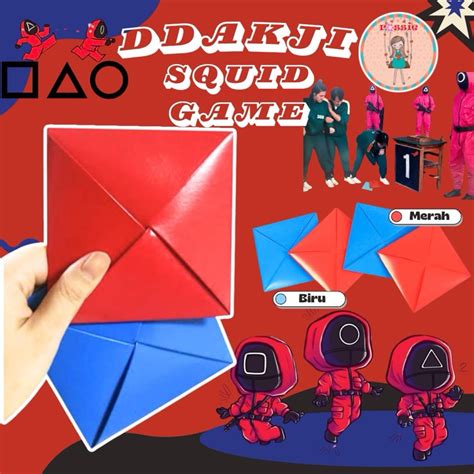 Ddakji Squid Game Set Ddakji Ddakji Squid Game Game Korean Ddakji Thick Paper Squid Game