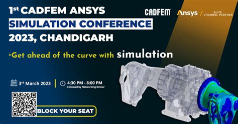 Cadfem India On Linkedin 1st Cadfem Ansys Simulation Conference 2023 Punjab