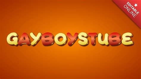 Gayboystube Efecto Fuente 3d Otoñal Generador De Efectos De Texto