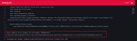 Swift Compiler Error Xcode No Such Module Fbsdkcorekit · Issue 254 · Darwin Morocho