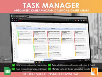 Task Manager Template Google Sheet Rocket Sheets
