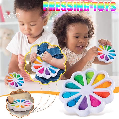 2021 New Silicone Simple Dimples Digits Fidget Toys Fat Brain Simple