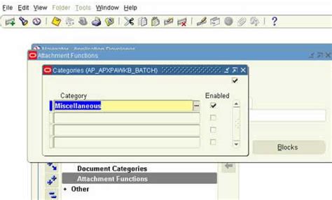 Oracle Apps Attachment Functionality