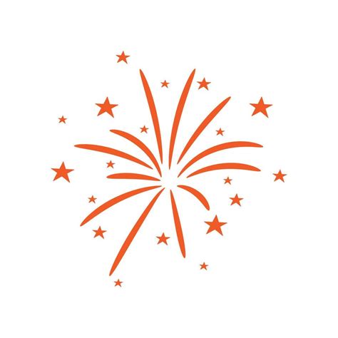 Bursting Firework With Stars And Sparks Isolated Vector Illustration 16267630 Vector Art At