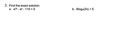 Solved Find The Exact Chegg Com