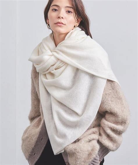 United Arrows（ユナイテッドアローズ）の「カシミヤ ニットストール（マフラー）」 Wear