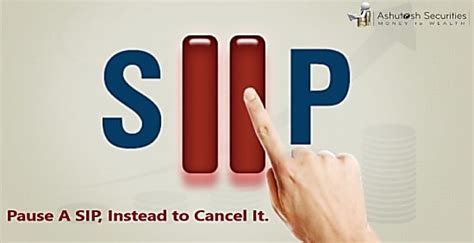 Why To Choose Pause A SIP Instead To Cancel It