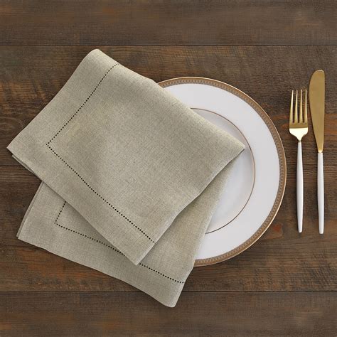 Classic Hemstitch Napkins Set Of 4 Solino Home