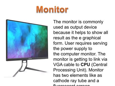 Output Devices Of Computer List Types Examples Functions And Uses PPTX