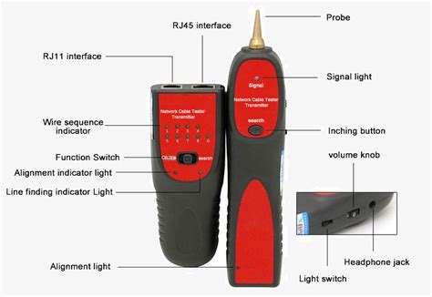 Network Cable Tester For Lan Phone Rj45 Rj11