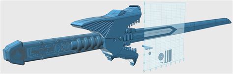 Power Rangers Spd Shadow Saber Sword 3d Model 3d Printable Cgtrader