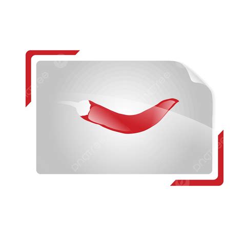 Red Pepper In Shutter Photo Frame Postcard Photographing Cilli Vector Postcard Photographing