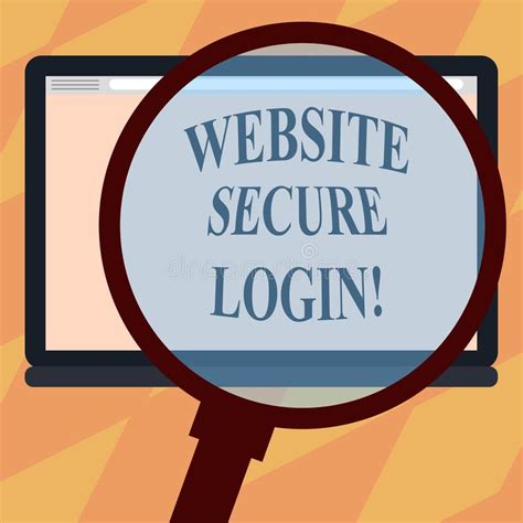 Text Sign Showing Website Secure Login Conceptual Photo Uses Ssl To Encrypt The User Name And