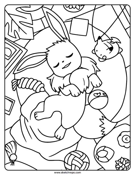Eevee Coloring Pages Sketch Repo