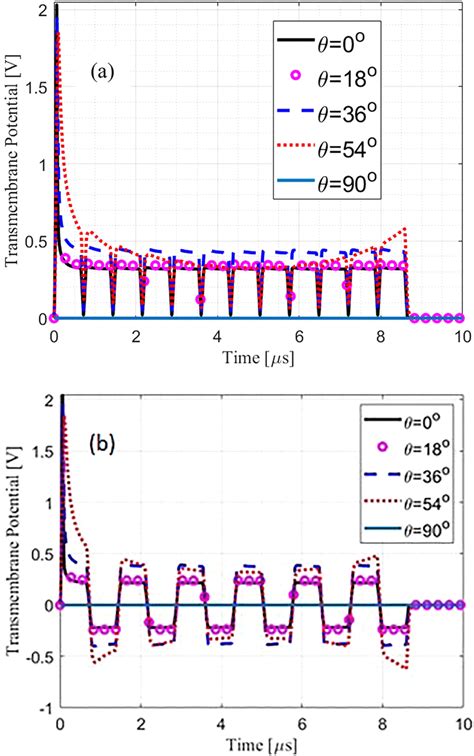 The Time Dependent At The Cell Membrane Created By The Two 12 Pulse Download Scientific Diagram