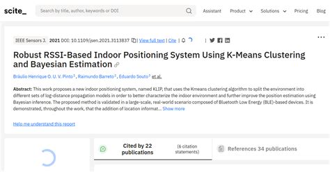 robust rssi based indoor positioning system using k means clustering