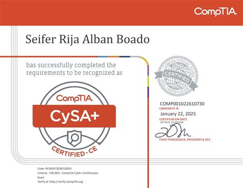 Cysa Cybersecurity Certification Professionalgrowth Seifer Rija Boado 37 Comments