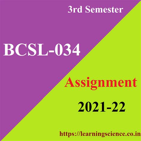 Bcsl 034 Solved Assignment 2021 22 Solution