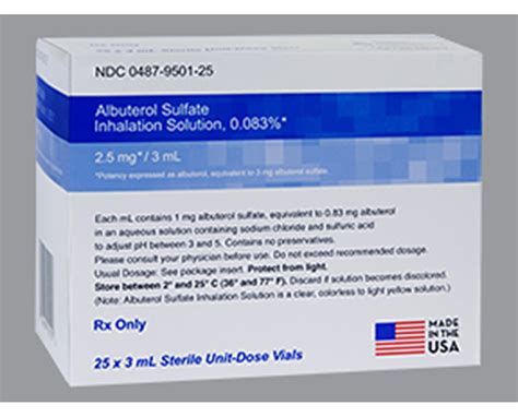 Proventil Nebules® Albuterol Sulfate Nebulizer Vial Solution Save At Tiger Medical Inc