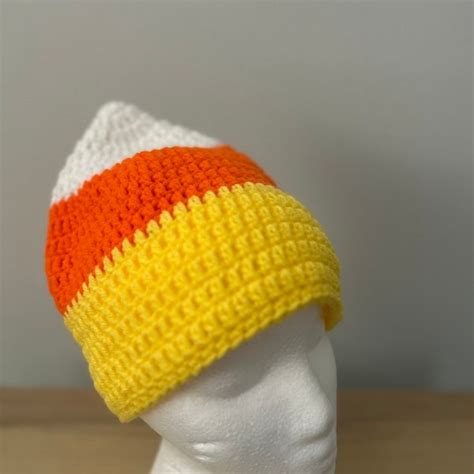 Candy Corn Beanie Etsy