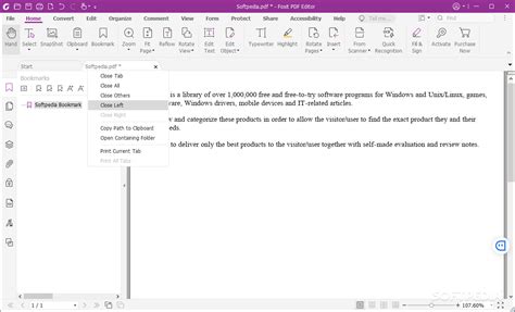 Foxit PDF Editor Download Softpedia