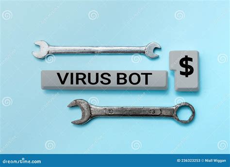 Hand Writing Sign Virus Bot Word For Malicious Selfpropagating Malware Designed To Infect A