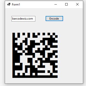 Create Data Matrix 2D Barcodes With C In NET WinForms BarCodeWiz