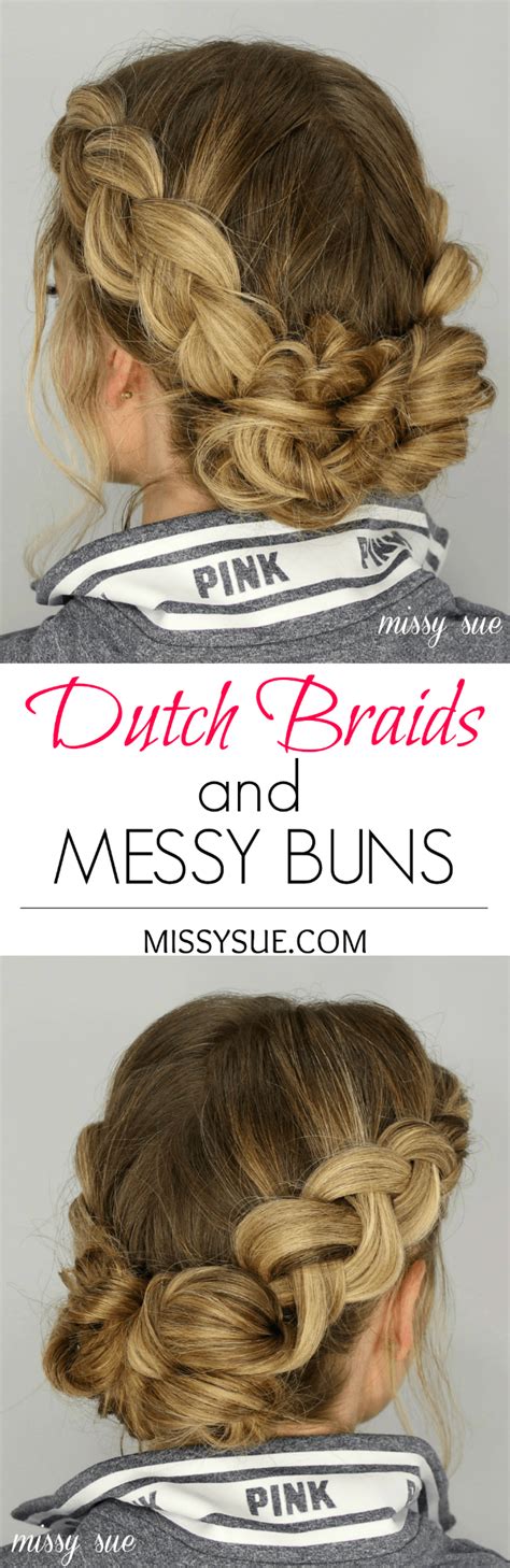 Dutch Braids And Messy Buns
