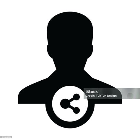 문말 그림 그림에서 공유 기호 벡터 남성 사람 아바타프로필 아이콘 Communications Director에 대한 스톡 벡터