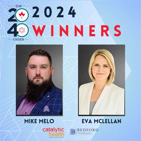 Congratulations To Mike Melo And Eva Mclellan For Winning The Top 20 Under 40 In Canadian Life