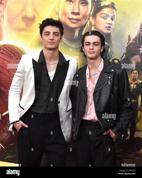 Los Angeles California Usa 14th March 2023 Actor Asher Angel And