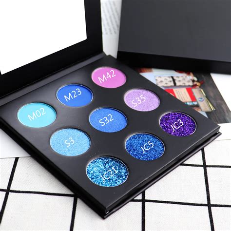 High Quality Custom Makeup Eye Shadow Palette Dark Skin Tone Private