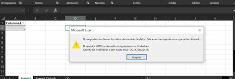 solved data model error when export data to excel microsoft fabric