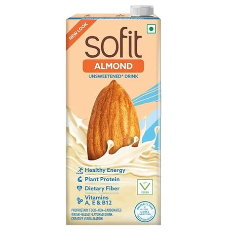 Sofit Unsweetened Almond Drink 1l Vegan And Lactose Free